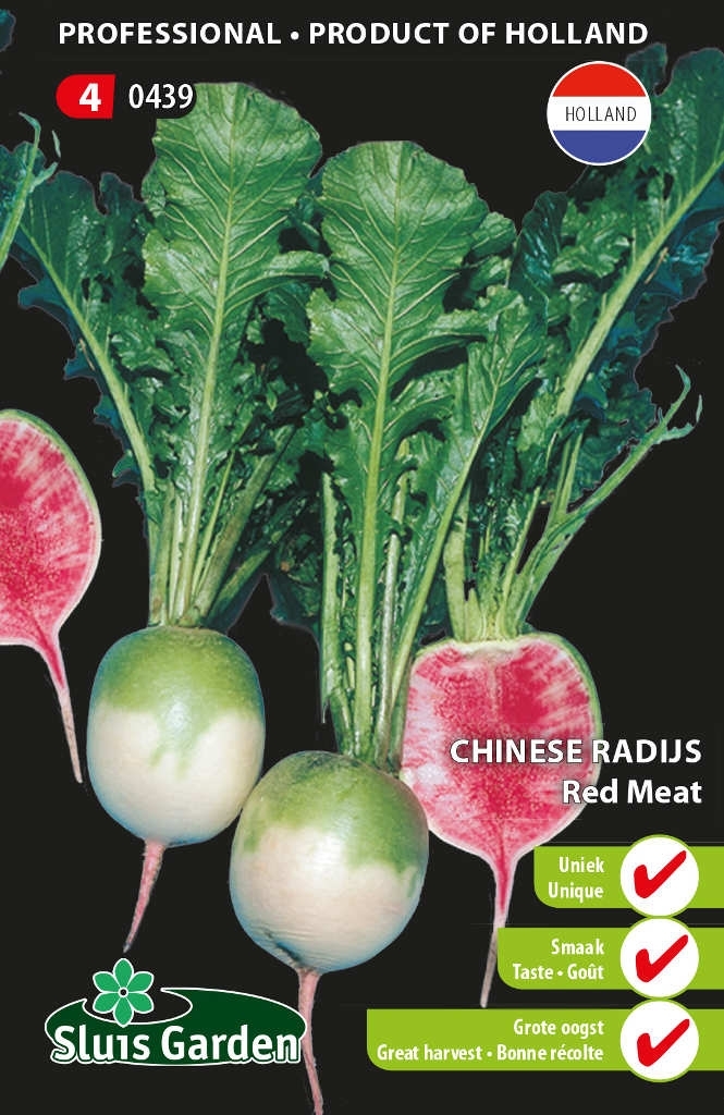 Radijs chinese Red Meat zaden - DeOosteindeOnline.nl